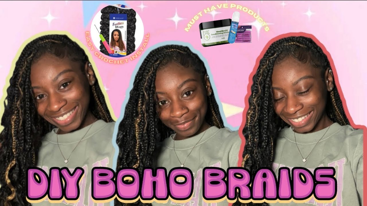 DIY BOHO BRAIDS TUTORIAL - YouTube