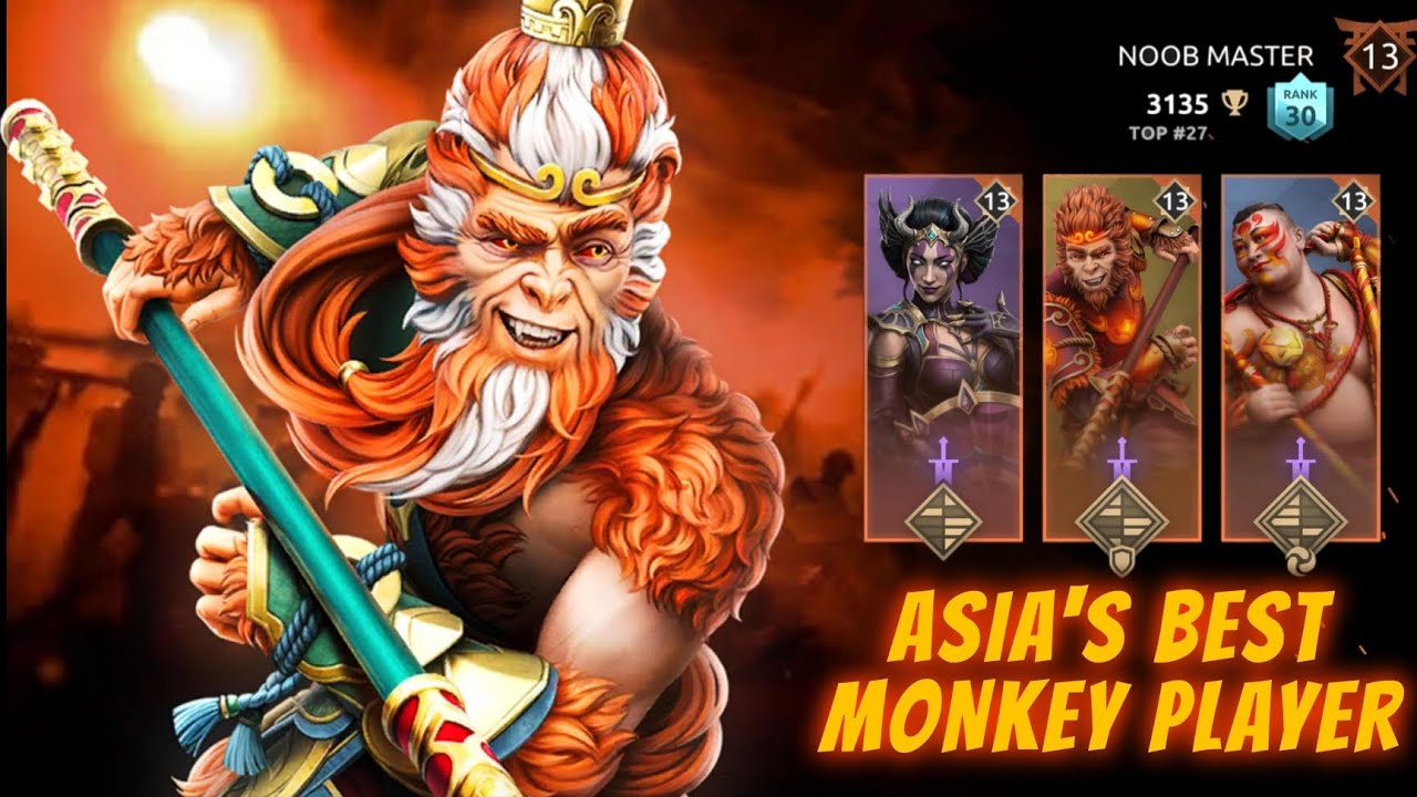 Why he is the best "MONKEY PLAYER " of Asia🤔 (Facing NOOB MASTER in 3v3 ...