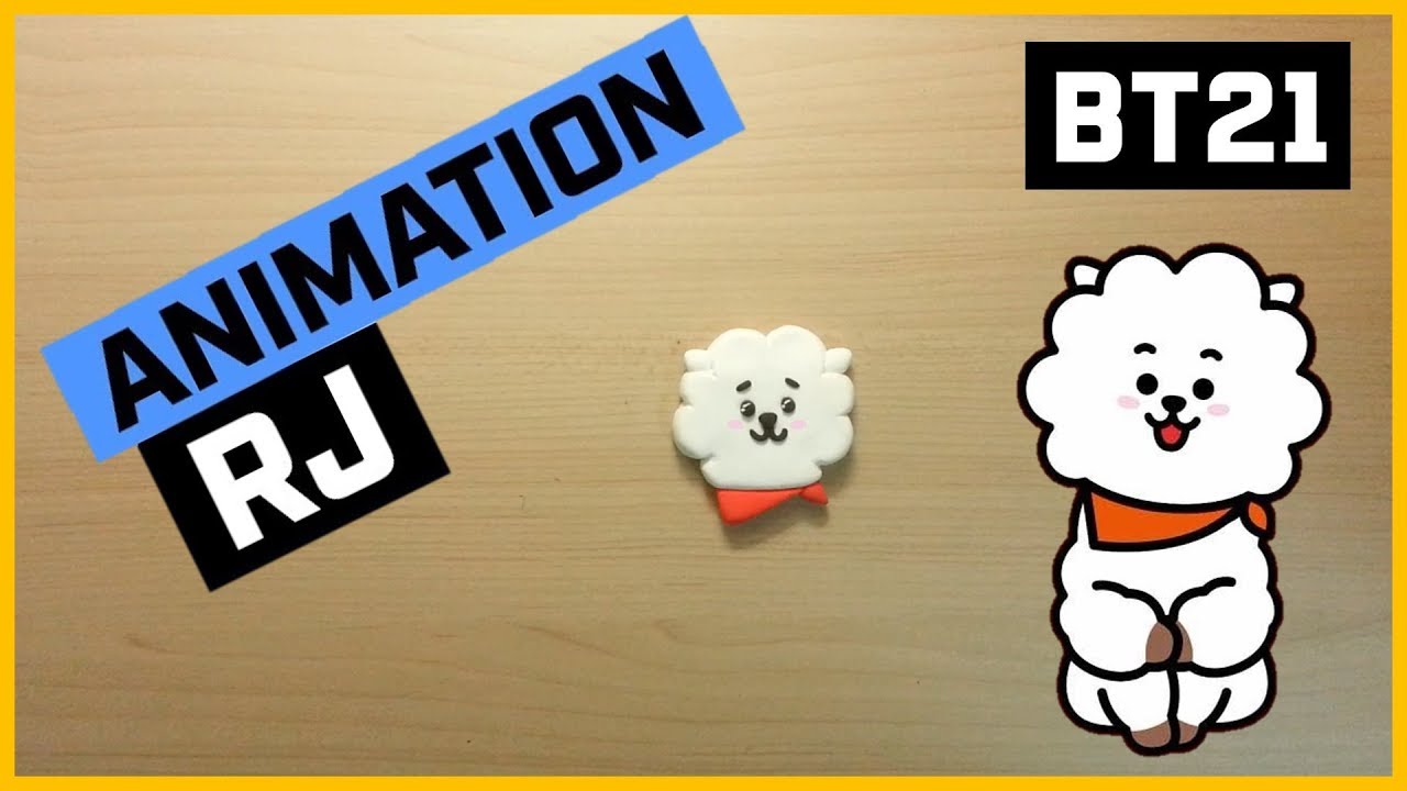 BTS (방탄소년단) Character BT21 | RJ clay art - BT21 캐릭터 알제이 클레이로 만들기 - YouTube