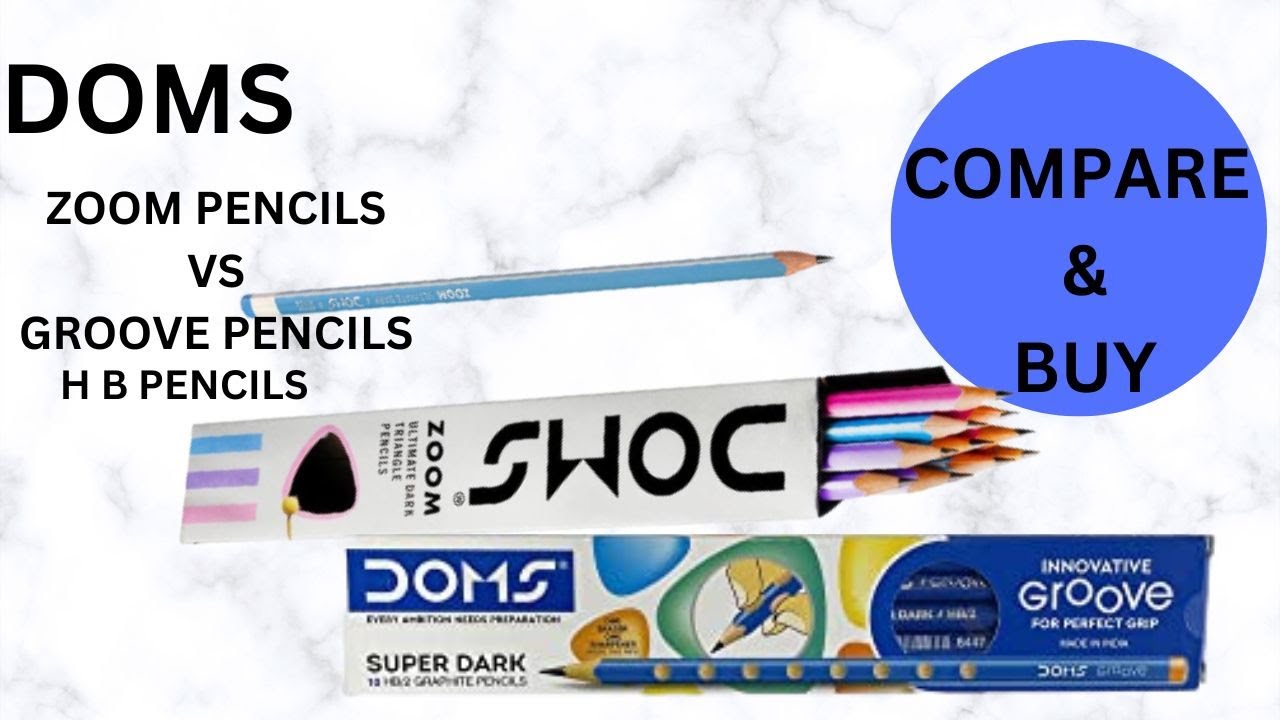 Doms Ultimate Dark And Super Dark Pencils || Doms Zoom VS Groove ...