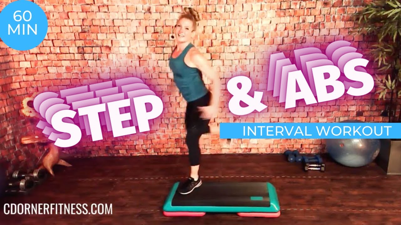 STEP AEROBICS WITH ABS AND CORE! 🔥 Cardio STEP INTERVALS🔥 Fat Burning ...