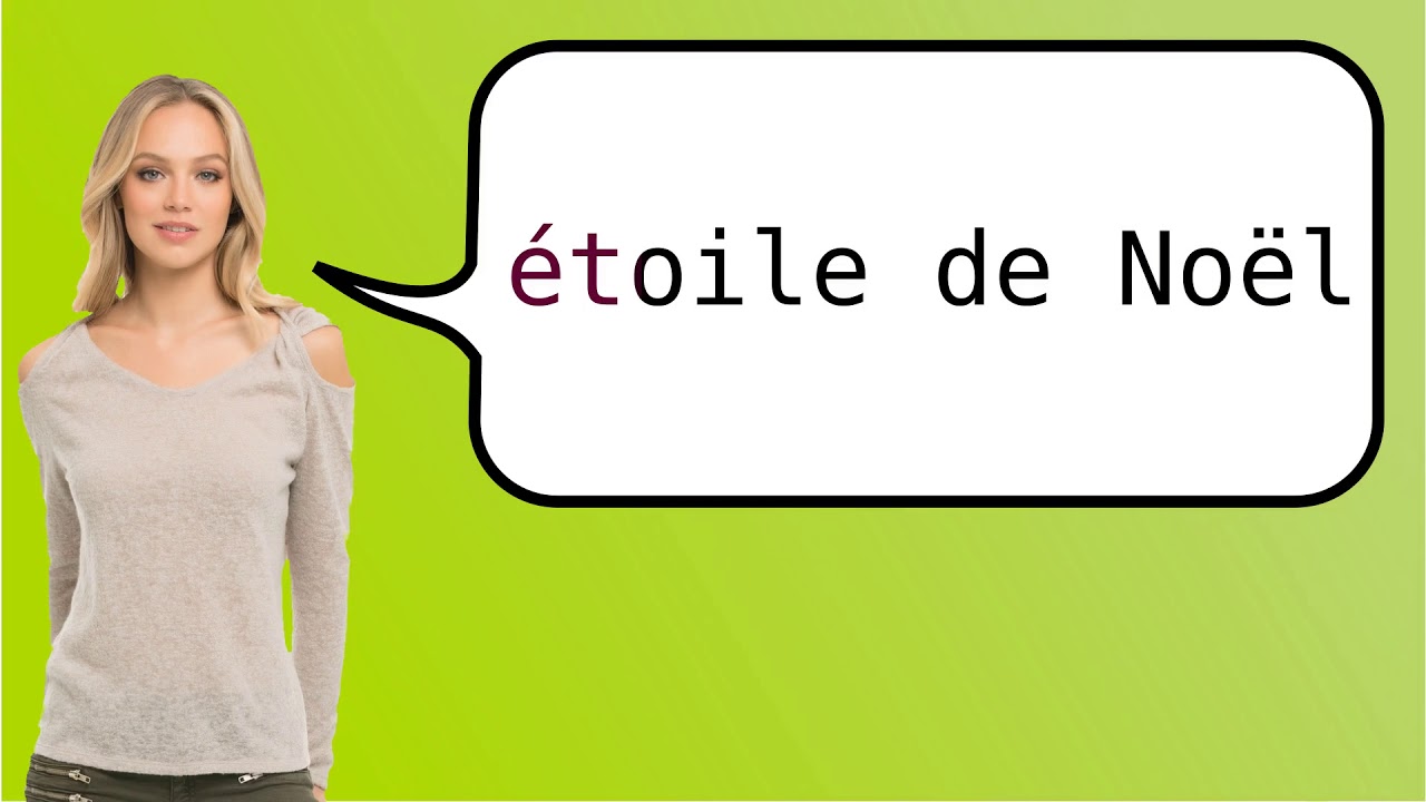 How to say 'Christmas star' in French? - YouTube