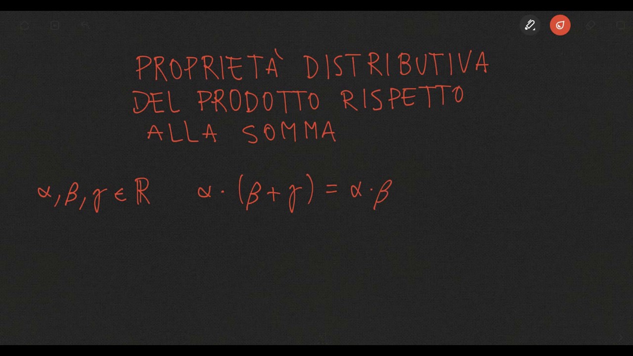 Proprietà distributiva - YouTube