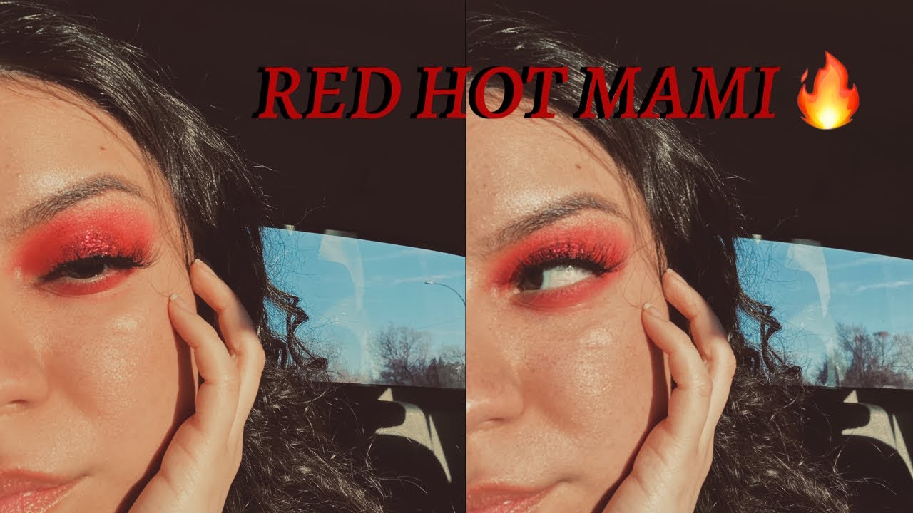 🔥 Red Hot Mami makeup look 🔥 - YouTube