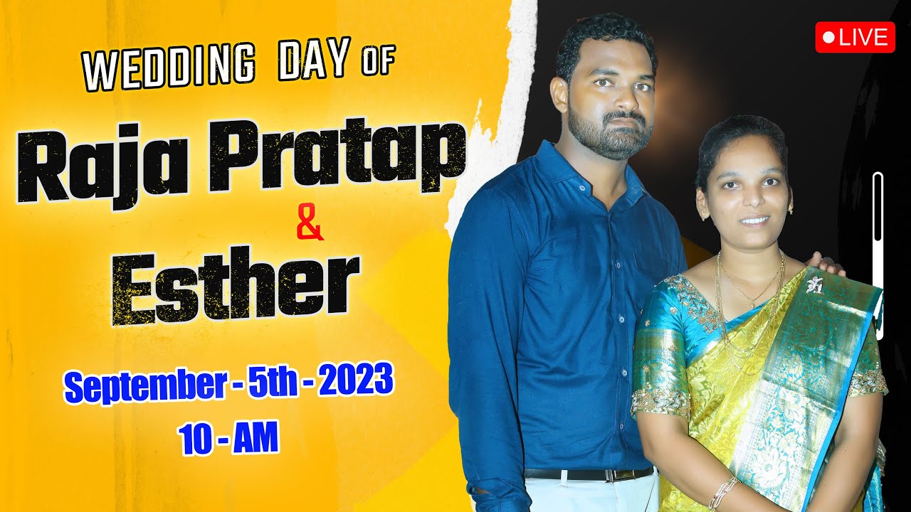Holy Matrimony of Raja Pratap & Esther | Sharon Prayer House | Parchuru ...