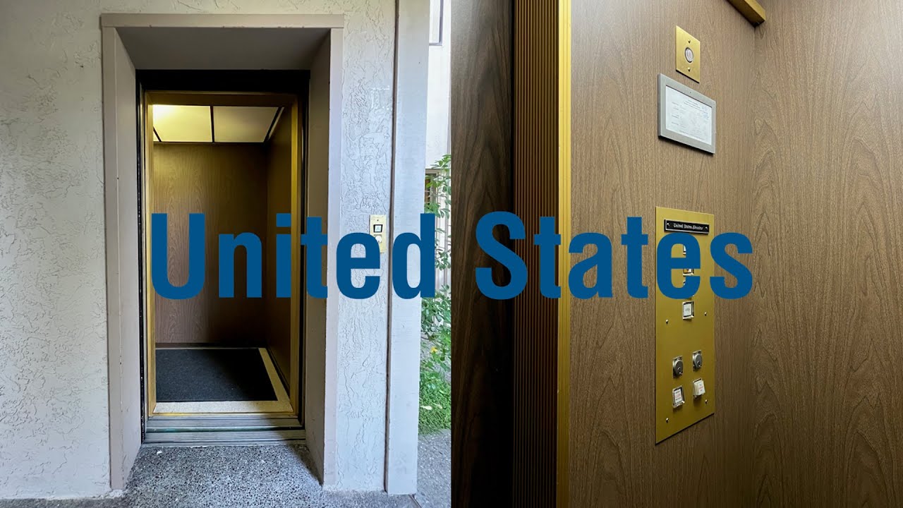 Really Nice Brass United States Square Button Hydraulic Elevator - 635 ...
