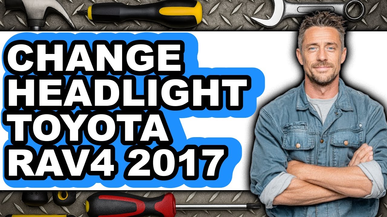 How To Change Headlight Toyota Rav4 2017 - Step By Step - YouTube