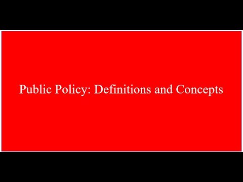 Lecture 1: Chapter 1: What is Public Policy? Definition of Public ...