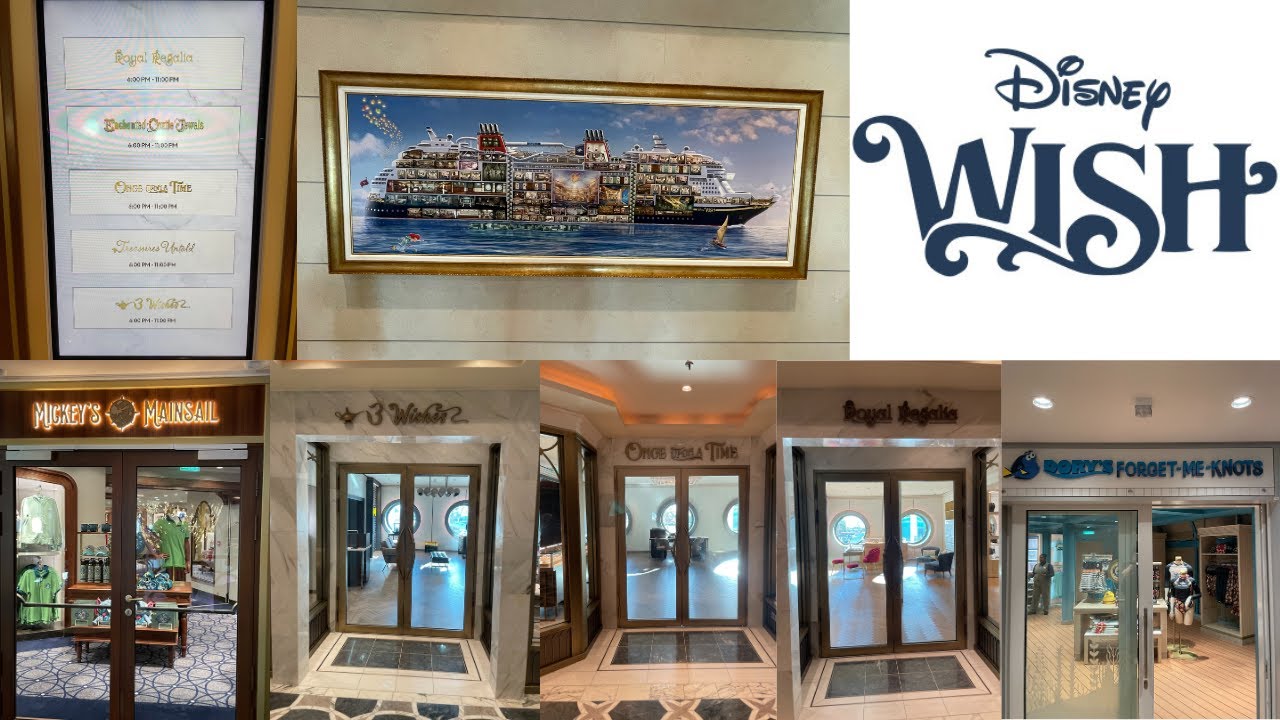 Disney Cruise Line Disney Wish Shops A Year's Worth of Sailings - YouTube