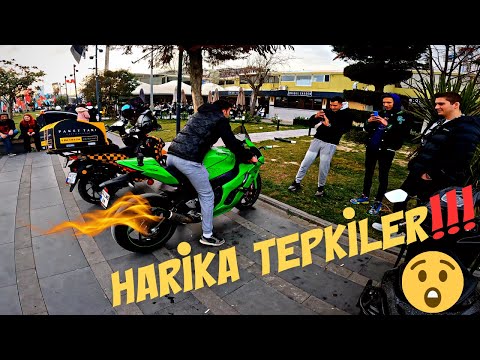 HARİKA TEPKİLER !!! / KAWASAKİ ZX10RR BU NASIL MOTOR / BEŞİKTAŞ SAHİL  (MOTOVLOG)