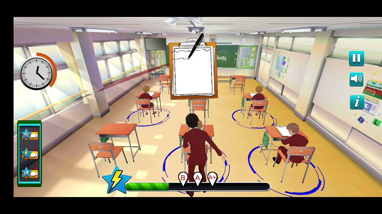 High school cheating gameplay - YouTube