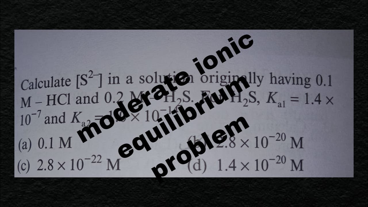 🚀 Ionic Equilibrium Mastery: JEE Advanced Problem - 3 - YouTube