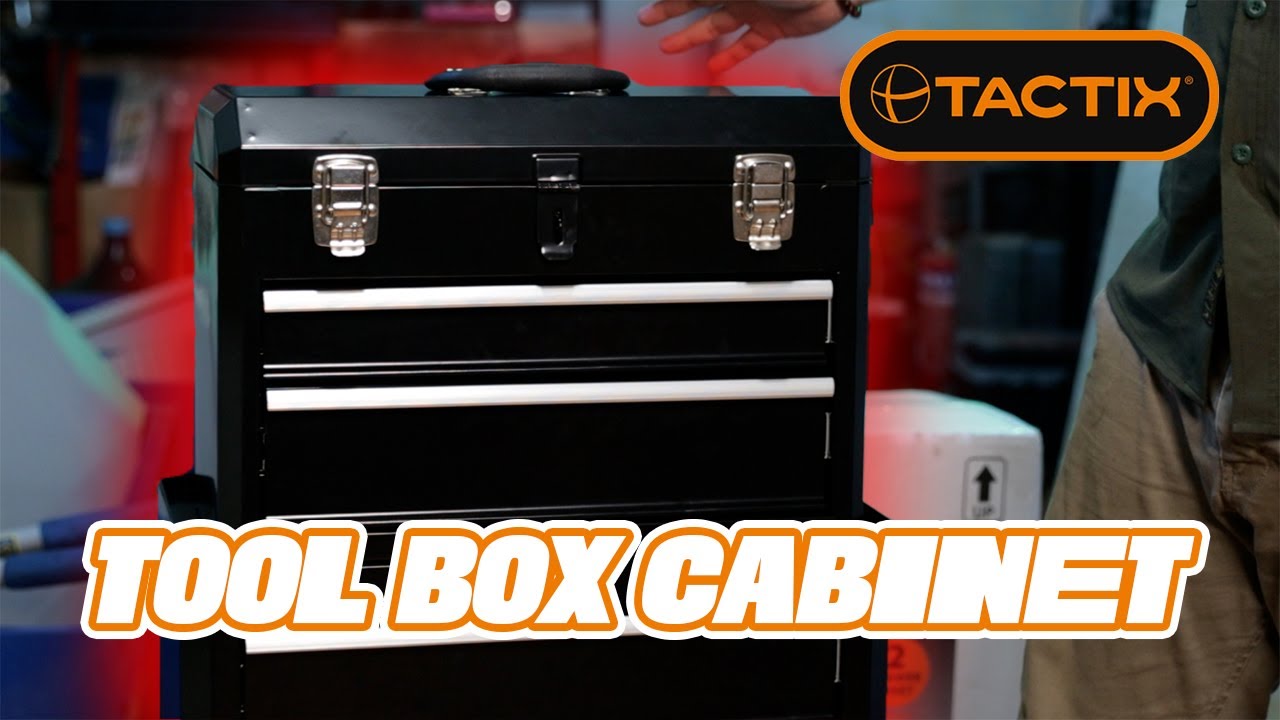 TOOL BOX CABINET DARI TACTIX!! KECIL TAPI MUAT BANYAK BARANG!! METAL ...