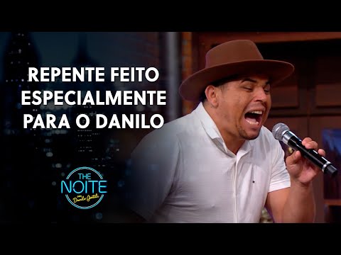 Felipe Lima surpreendeu o apresentador com o seu improviso | The Noite (27/04/22)