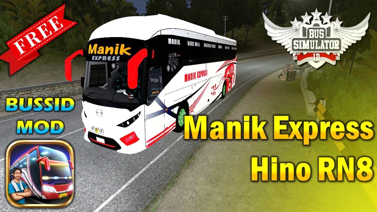 Manik Express Hino RN8 | BD BUSSID Mod | Bus Simulator Indonesia - YouTube