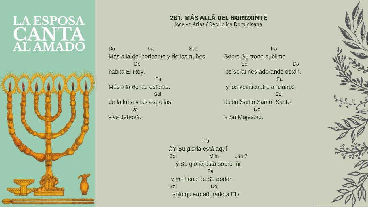 Alabanza No 281 Más Allá Del Horizonte Himnario La Esposa Canta Al
