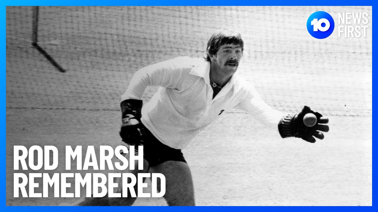 Cricket Legend Rod Marsh Farewelled | 10 News First - YouTube