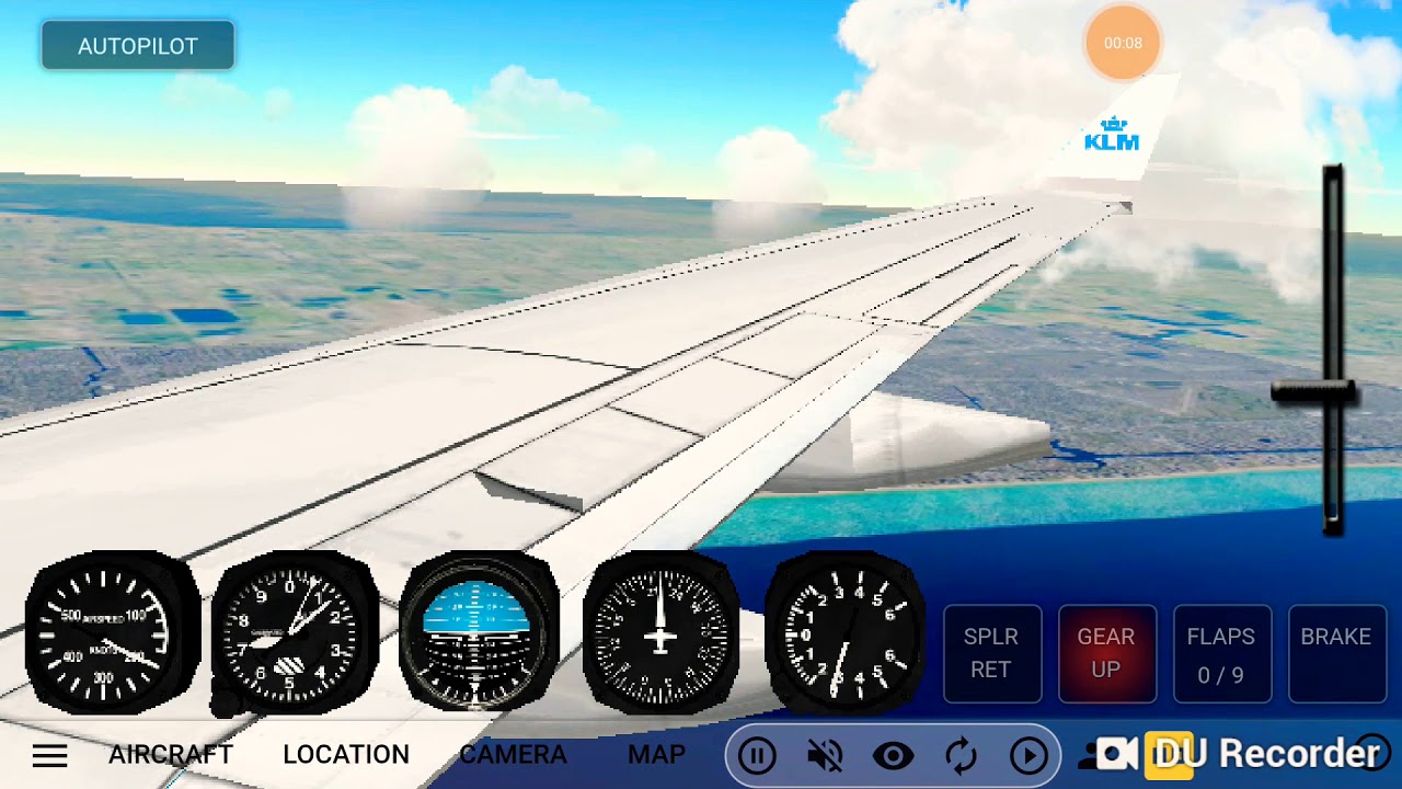 Geofs flight simulator HD. KLM 737-700 Land at fort Lauderdale ...