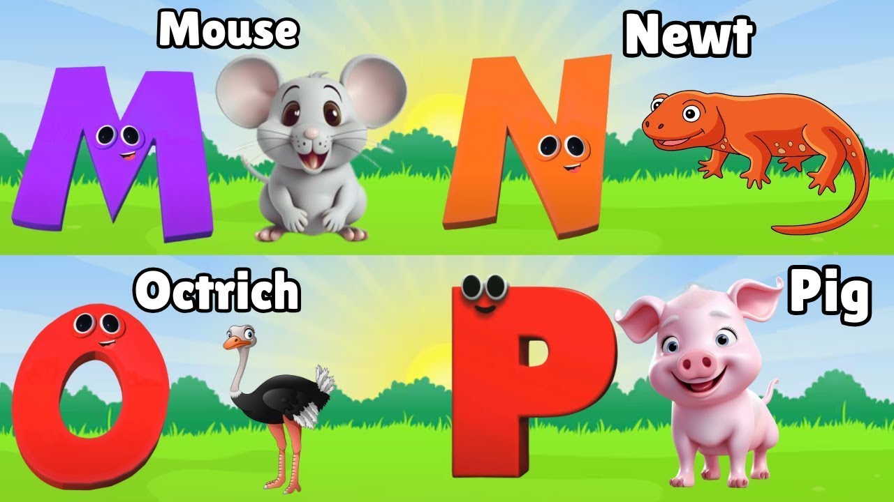 Alphabet Animals Song | Learn the ABC Alphabet Animals Song for Kids ...