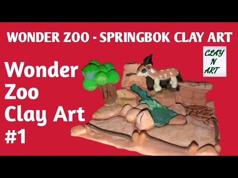 WONDER ZOO CLAY ART : SPRINGBOK !!! - YouTube