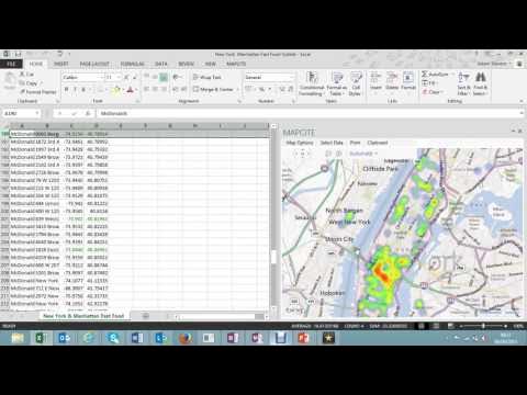 MAPCITE Excel Add-in Sharing Maps - YouTube