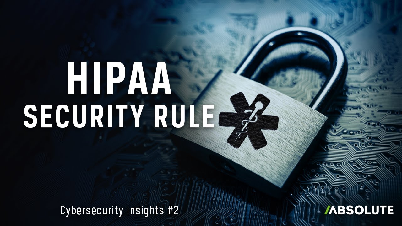HIPAA Security Rule Cybersecurity Insights 2 YouTube