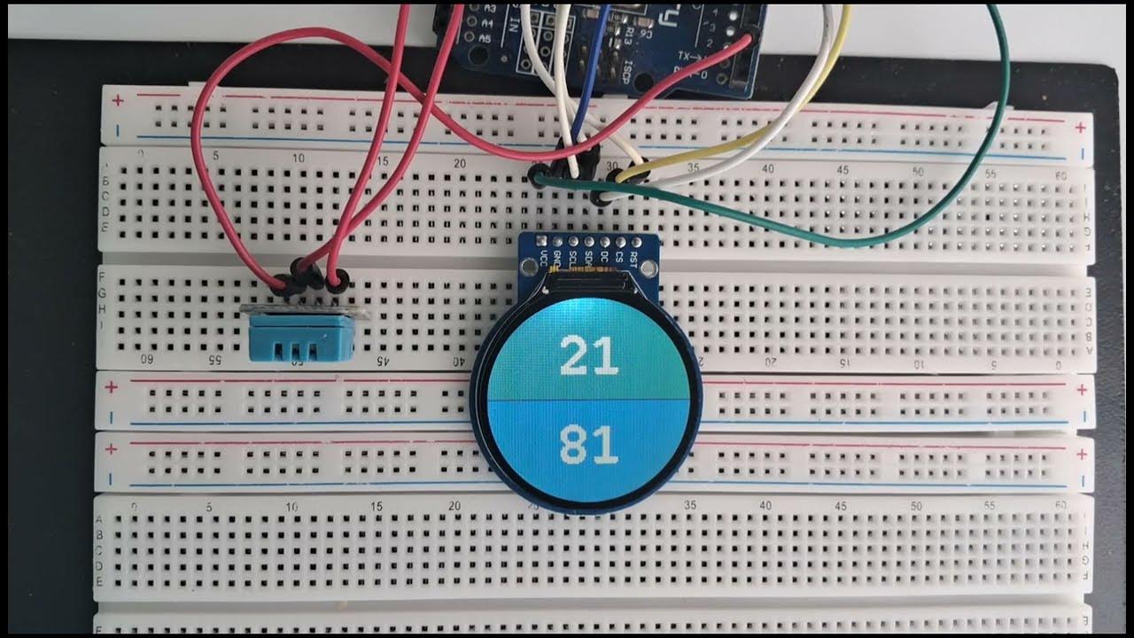 GC9A01 Display - Simple Weather Station - YouTube