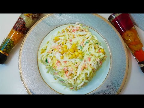 🔴Dadına Doyulmayan Bol Vitaminli Kələm Salatı (Kelem Salati Hazirlanmasi)