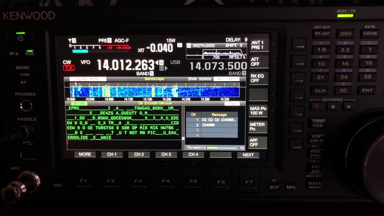 Test Kenwood Ts890 - Cw Skimmer - YouTube