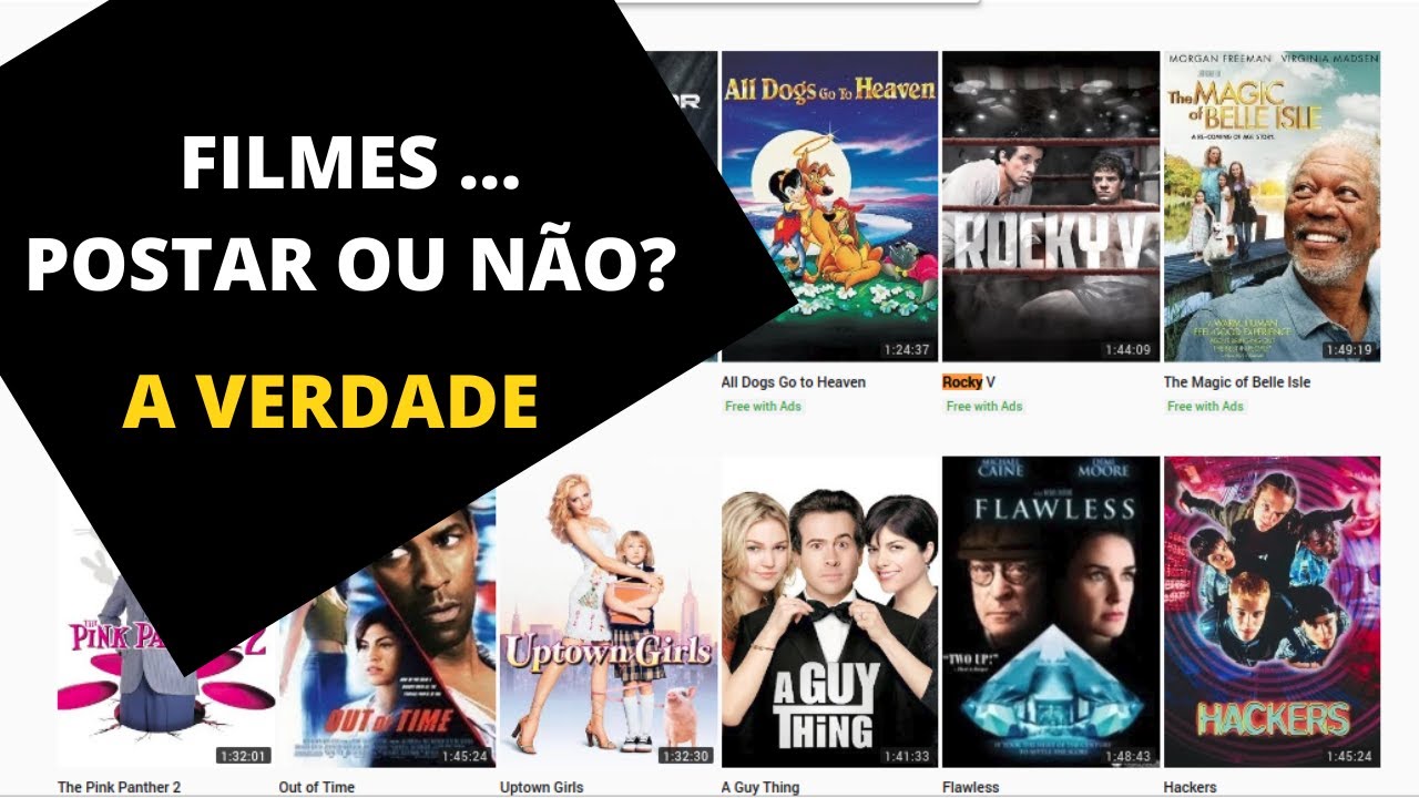 Vale a pena postar filmes COMPLETOS no youtube? SAIBA A VERDADE ...