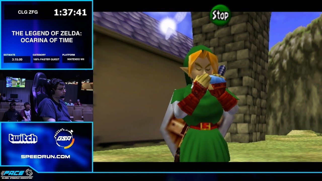 PACE 2019 - Ocarina of Time "Faster Quest" 100% Speedrun in 3:06:49 by ...