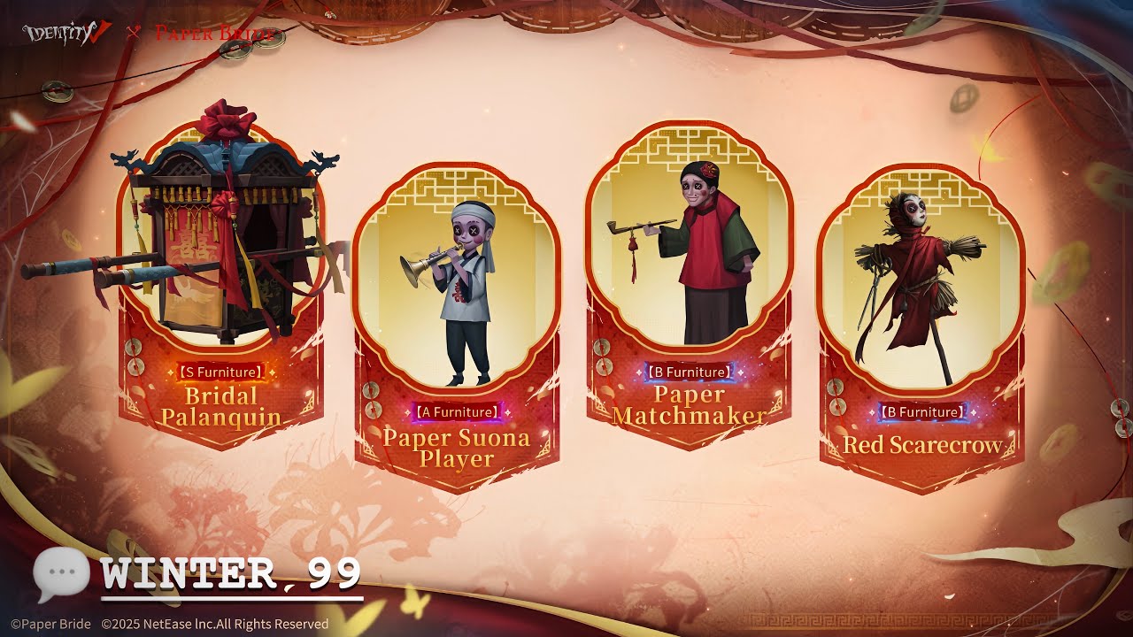 NEW FURNITURE 【Identity V x Paper Bride】 - YouTube