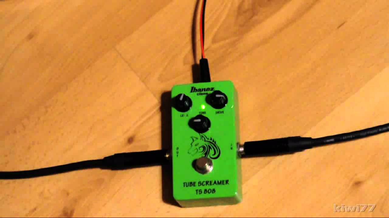 ts808 tube screamer clone test - YouTube