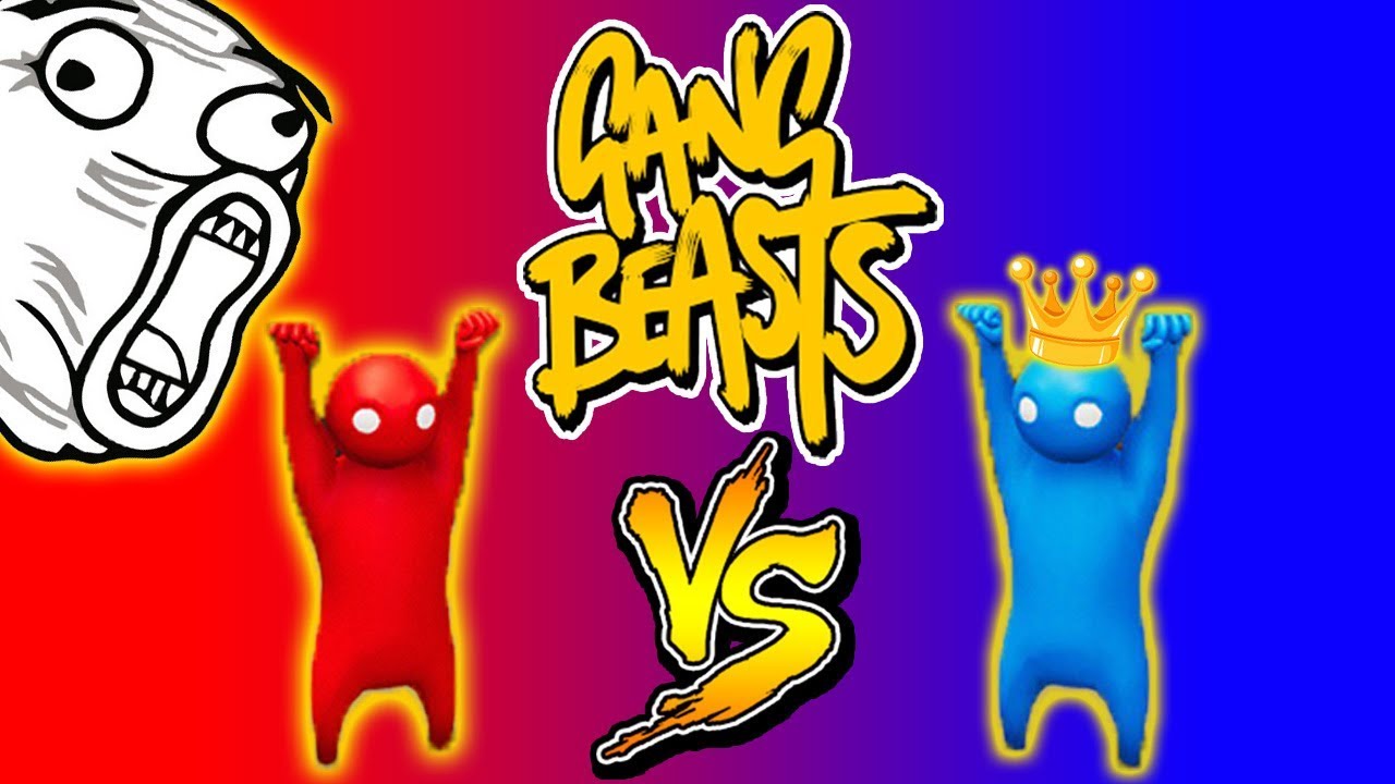 Gang Beasts! Gang Red Vs Blue! Epic Battle! (Funny Moments) - YouTube