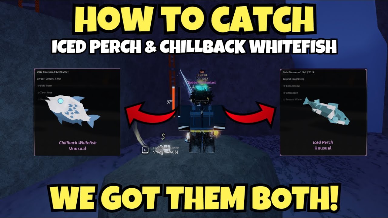 HOW TO GET The Iced Perch AND Chillback Whitefish! WE CAUGHT IT ...