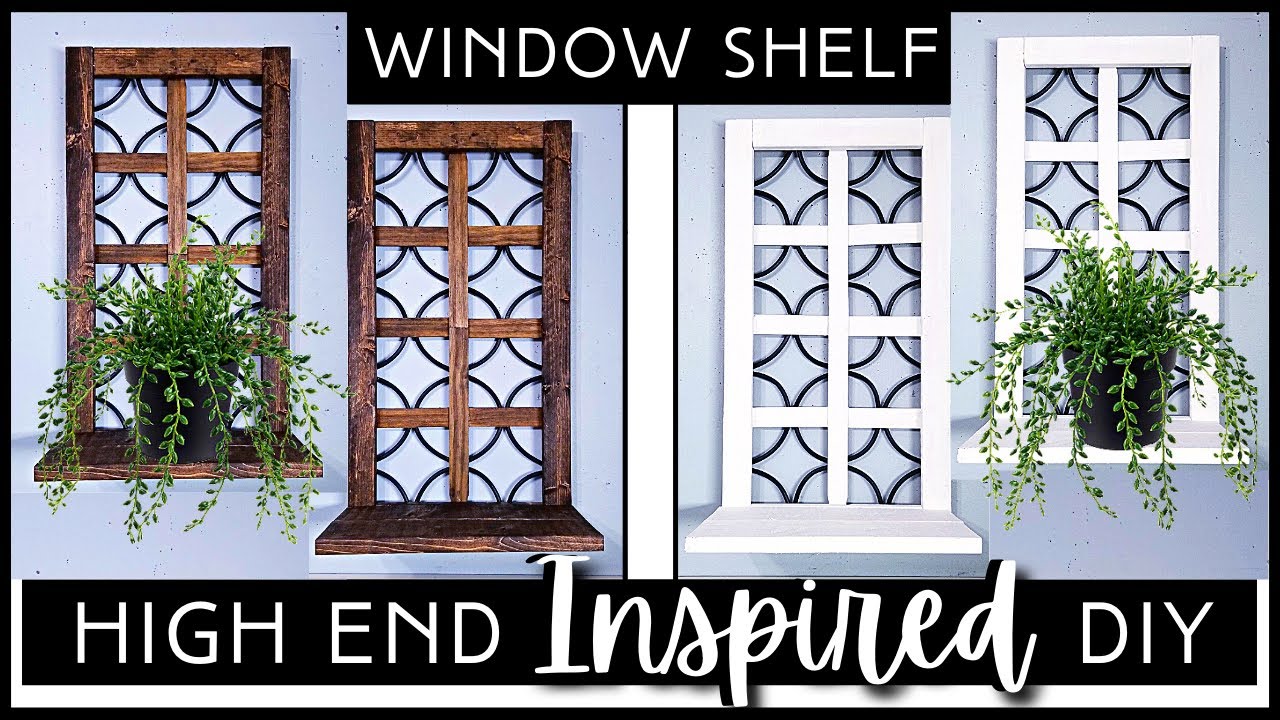 *NEW* HIGH END INSPIRED Window Wall Shelf | SOLID WOOD HOME DECOR ...