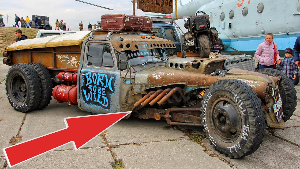 Soviet GAZ 53 Truck. Handmade Hot Rod. Gaz 53 Tuning. Homemade car ...