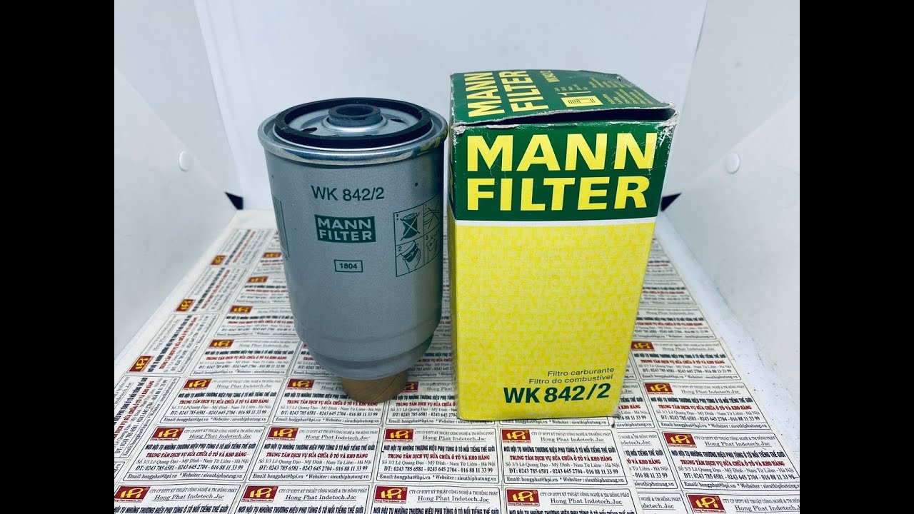 Lọc nhiên liệu Mann Filter, WK 842 2 - YouTube
