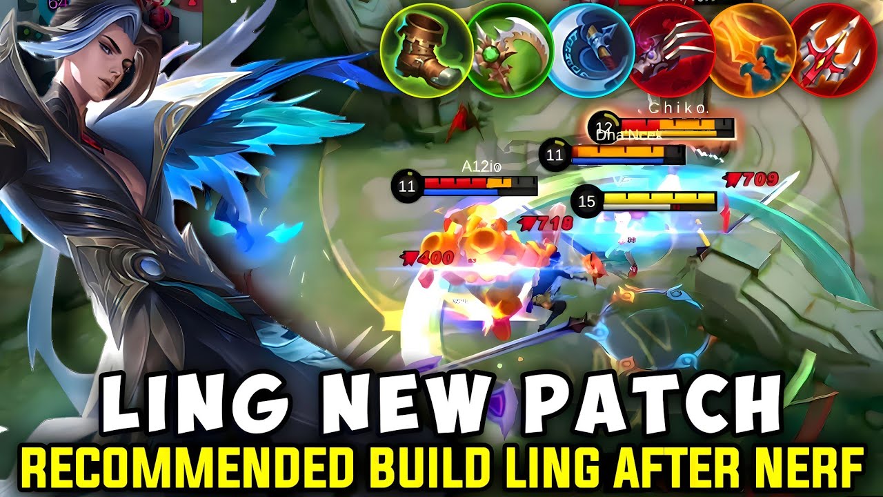 LING NEW PATCH || RECOMMENDED BUILD LING AFTER NERF!!🔥🔥 LING TOP GLOBAL ...
