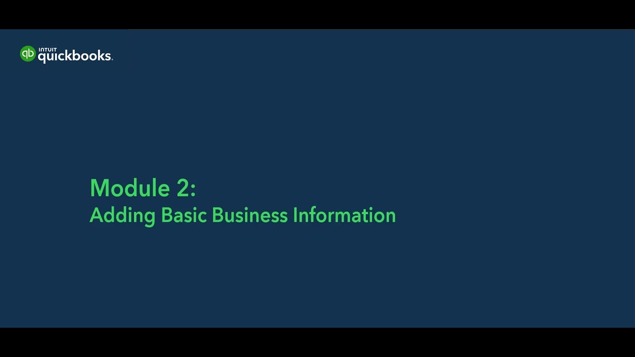 2 Adding basic business information Module 2 - YouTube