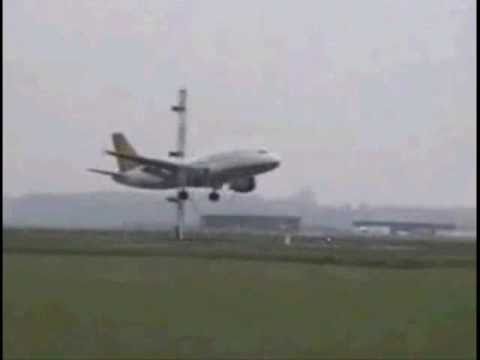 bouncing plane crash landing - YouTube