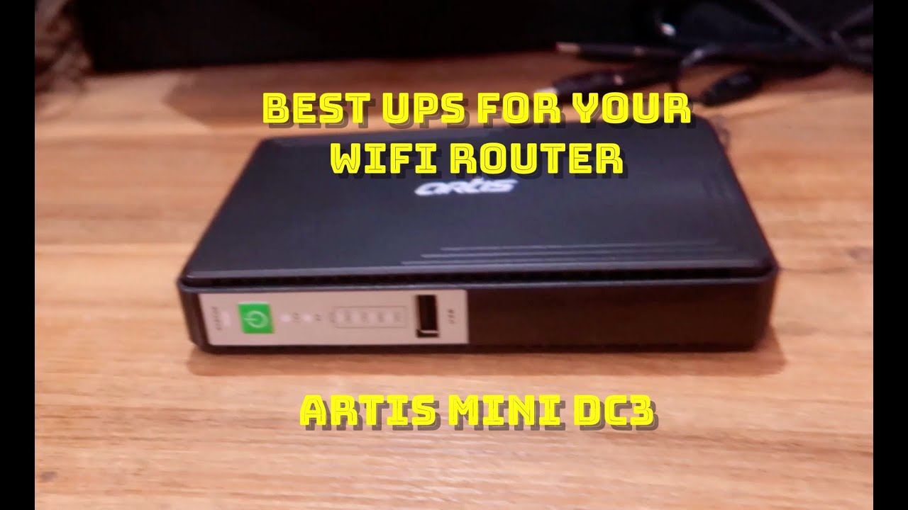 Artis AR-MINIDC-3 Mini UPS // Best UPS for your WIFI router - YouTube