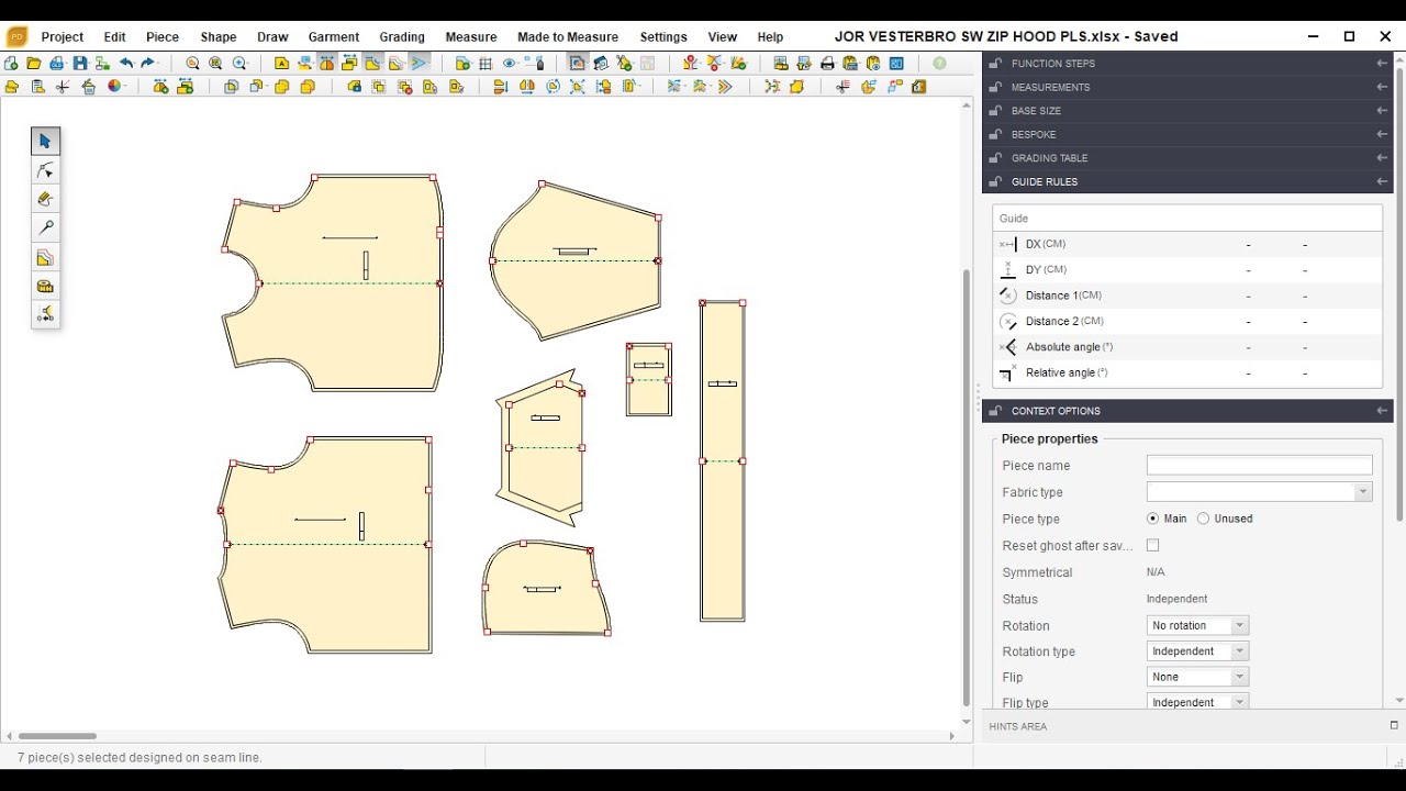Hood and Pocket Pattern Making Tutorial Gemini x19 CAD Pattern হুডের ...