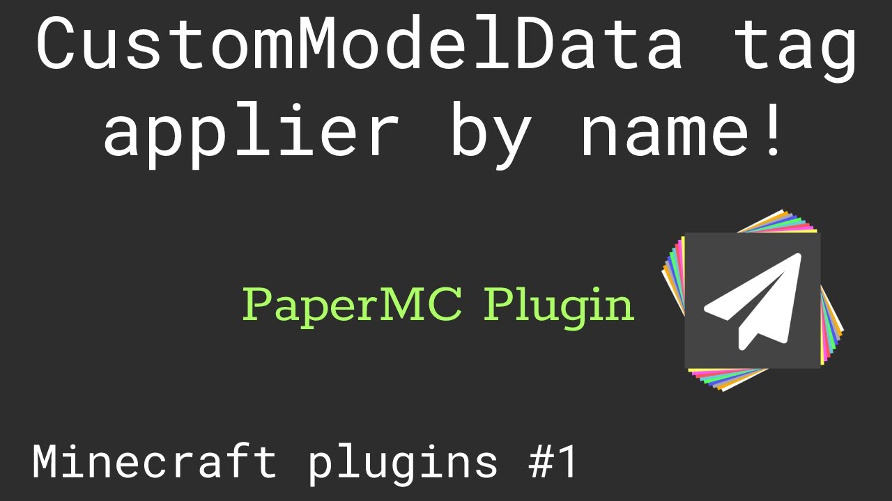 NoCIT plugin, CustomModelData applier by name - YouTube