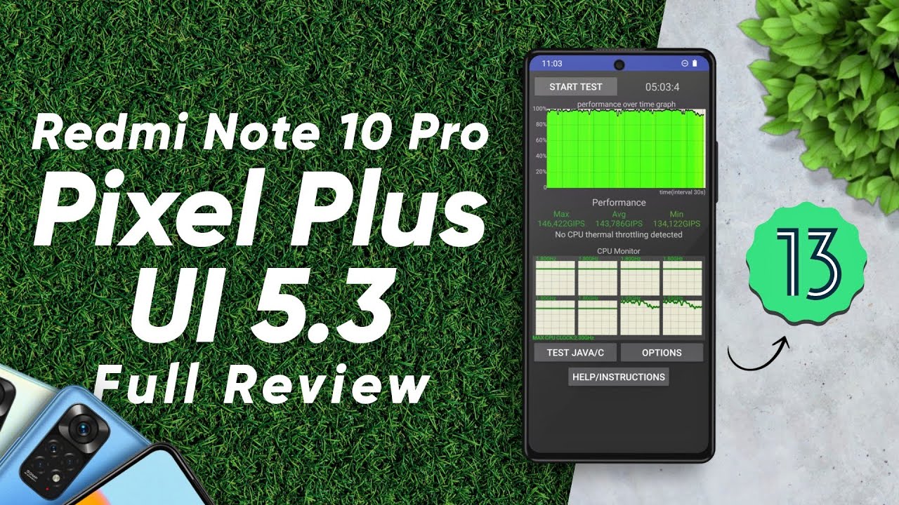 Pixel Plus UI 5.3 Full Review | Redmi Note 10 Pro | Android 13 | Best ...