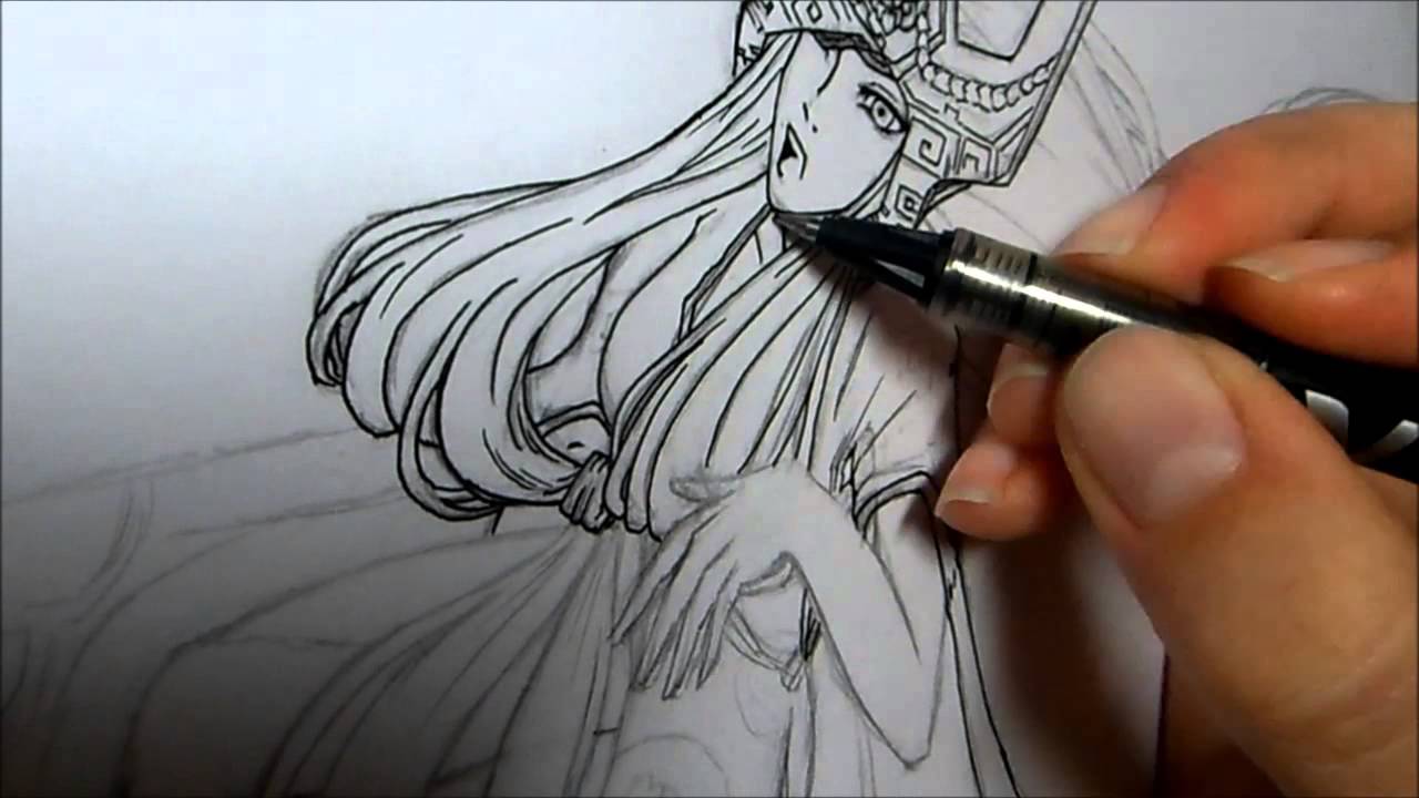 Drawing Midna "Twilight Princess" - YouTube