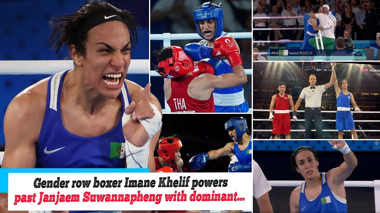 Olympics Paris 2024: Gender row boxer Imane Khelif powers past Janjaem ...