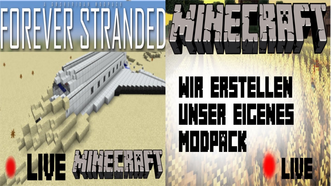Minecraft [Wir erstellen ein Modpack/ Forever Stranded] [Live] [German ...