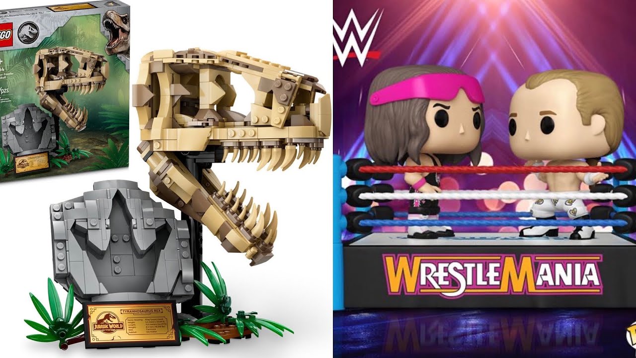 Lego Jurassic Park & WWE wrestling Wrestlemania Funko available at ...