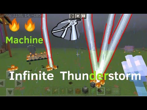 Infinite thunderstorm machine || Awesome trick || Minecraft myth - YouTube